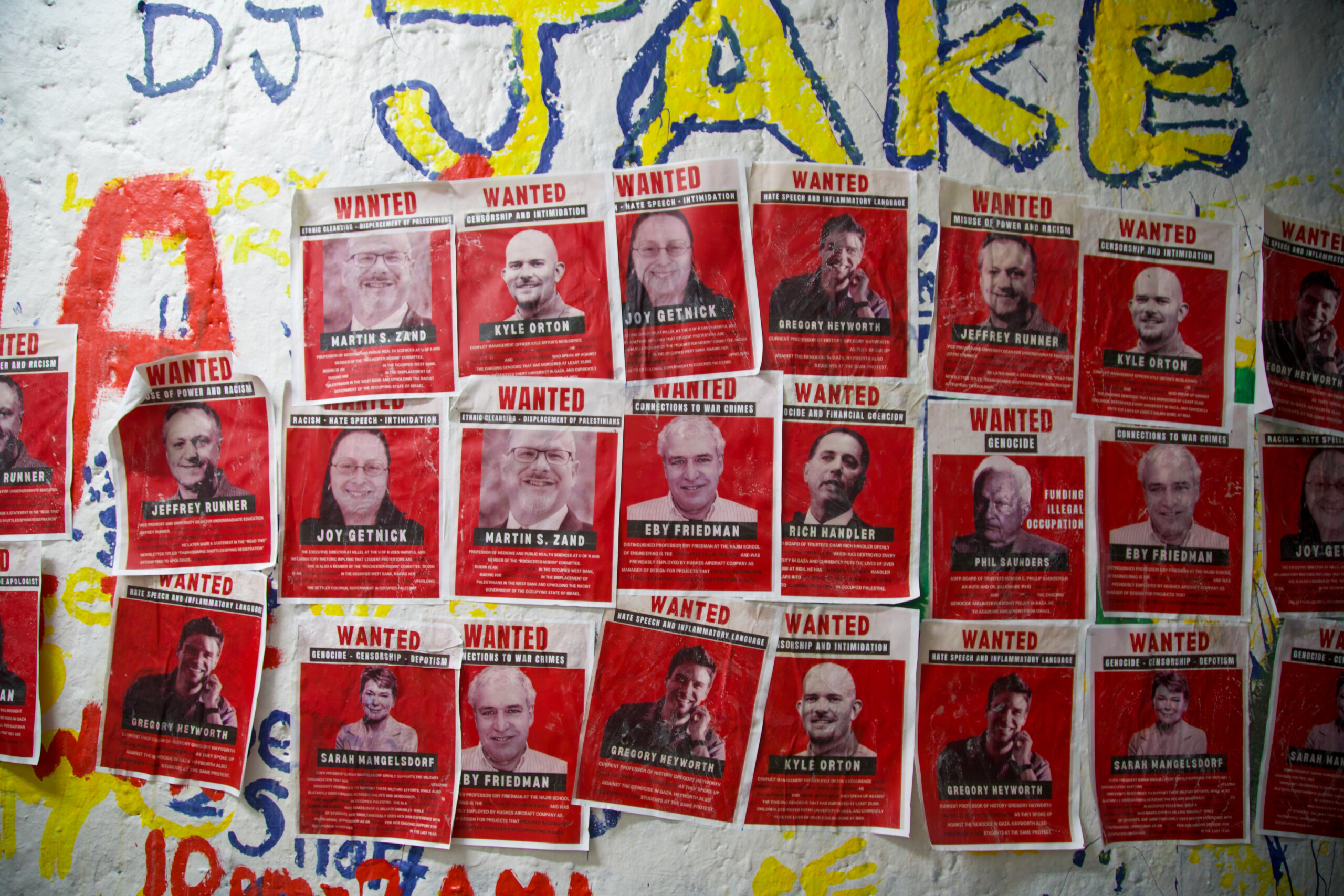 'Wanted' posters accusing University affiliates displayed throughout ...